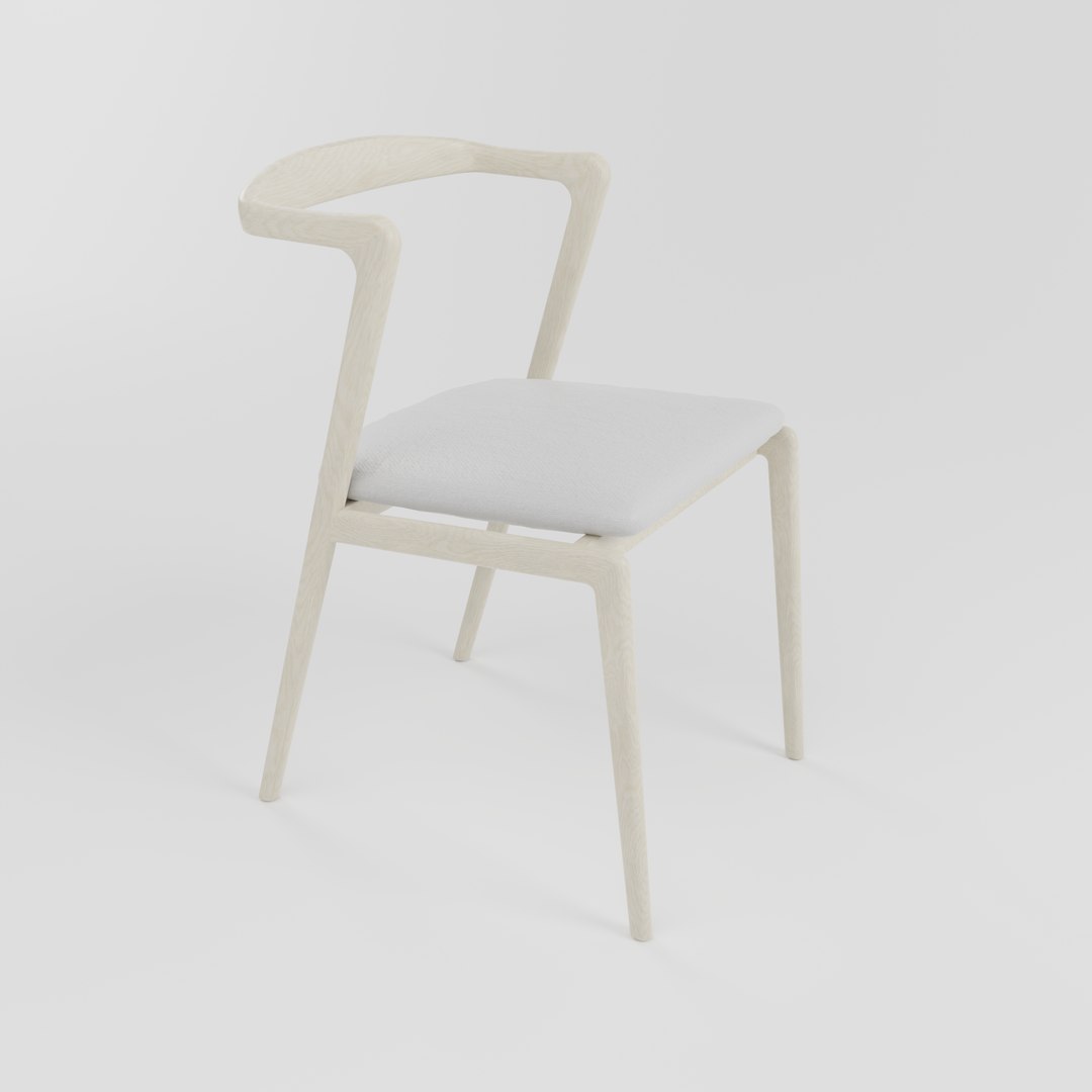 Wooden Modern Chair 3D model - TurboSquid 2148848