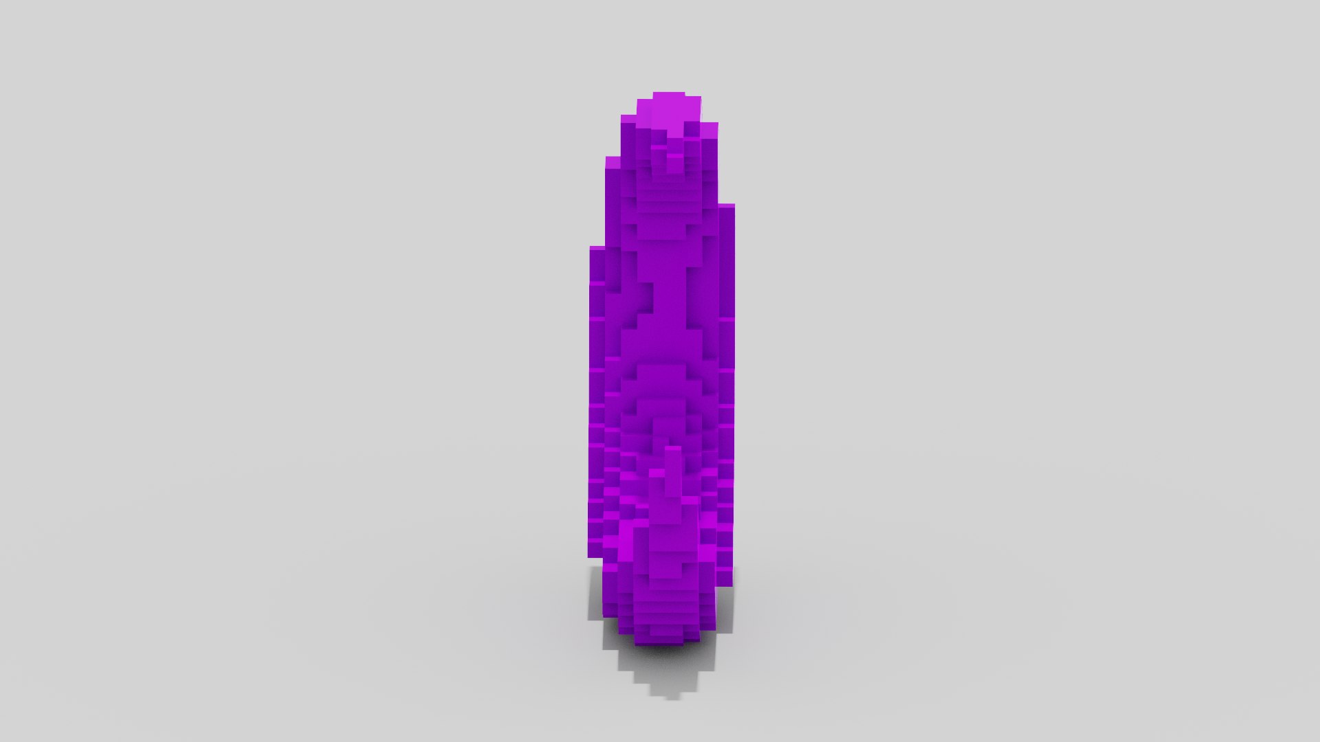 3D Purple Voxel Moon - TurboSquid 2036890
