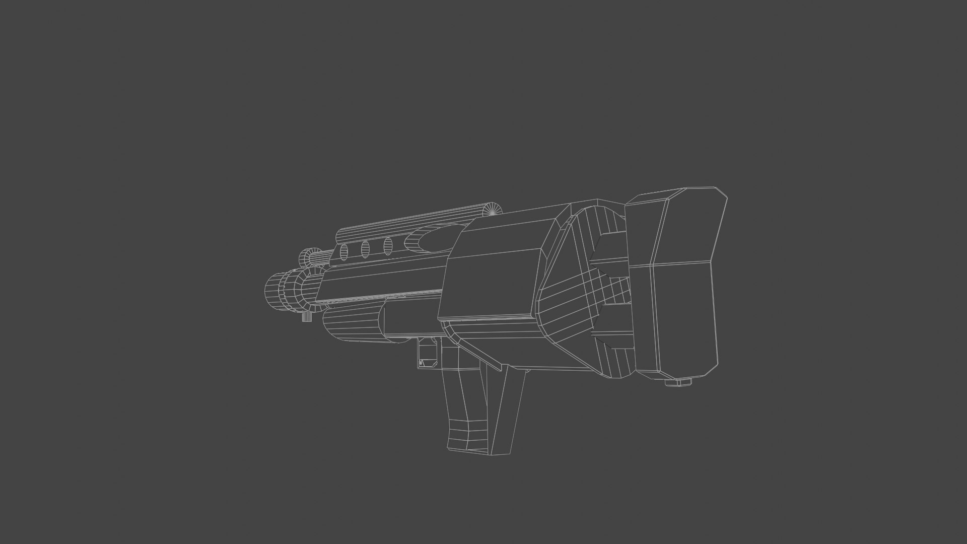 Sci Fi Gun Game Model 3D Model - TurboSquid 2227934