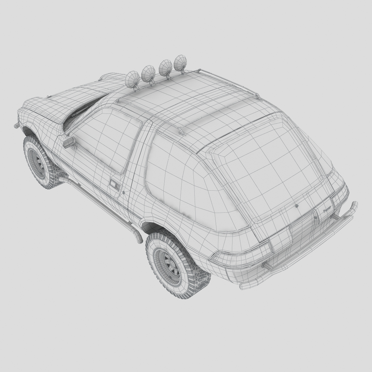 3d amc pacer rally car model