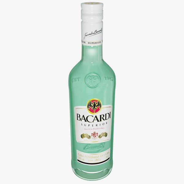 modelo 3d Bacardi Botella De Ron - TurboSquid 744996