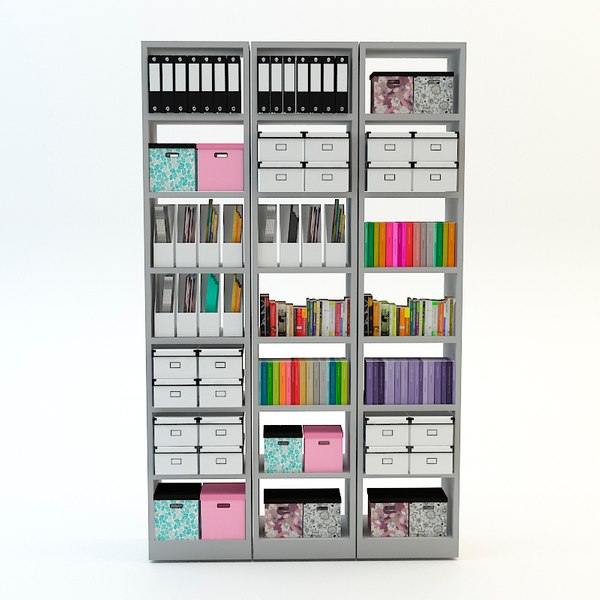 billy bookcase 3d fbx