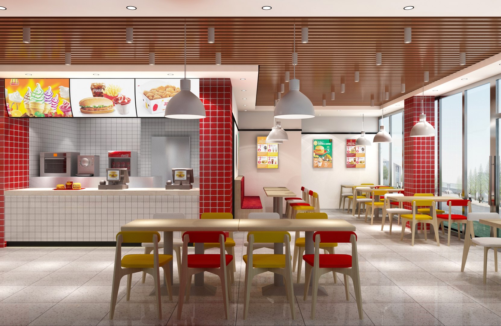 3D Fast Food Restaurant 01 - TurboSquid 2292815