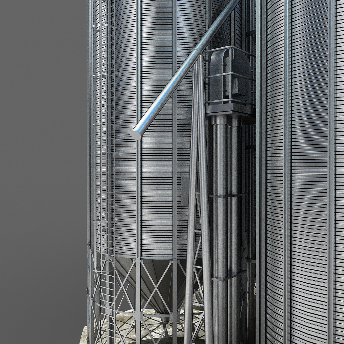 silo scene 3d model