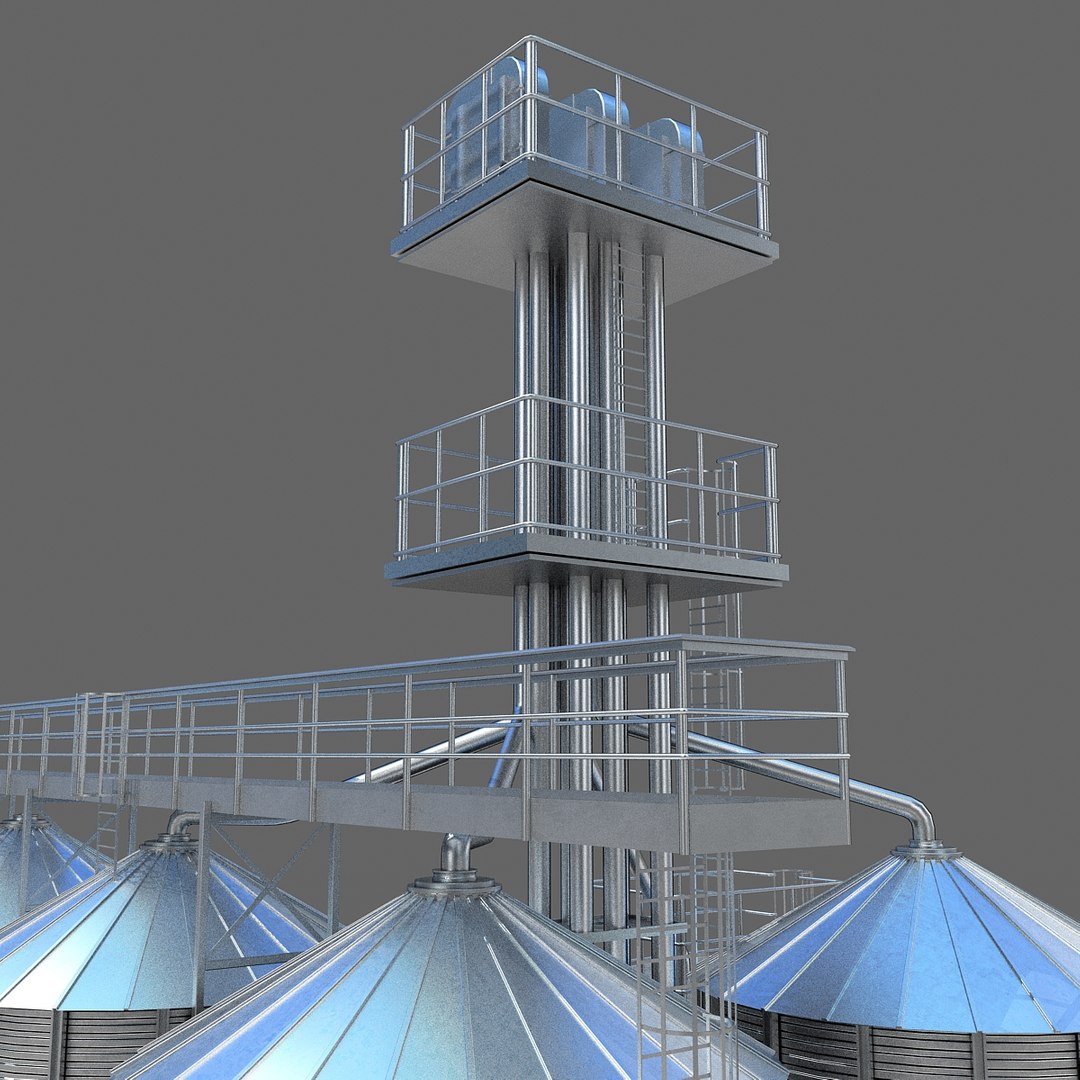 Silo Scene 3d Model