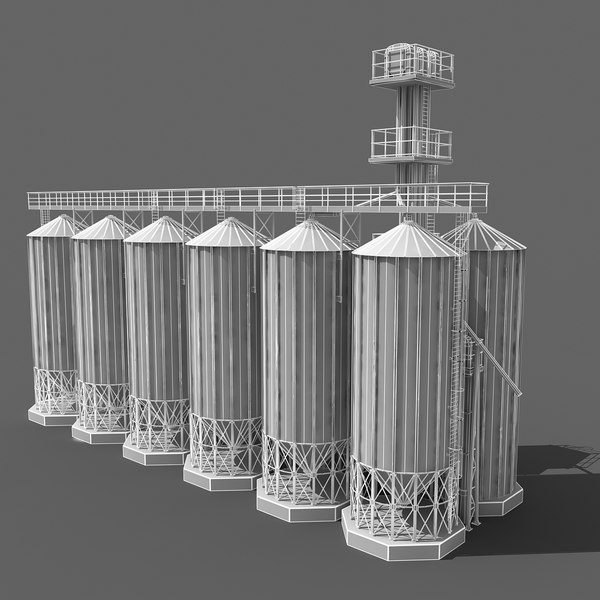 silo scene 3d model