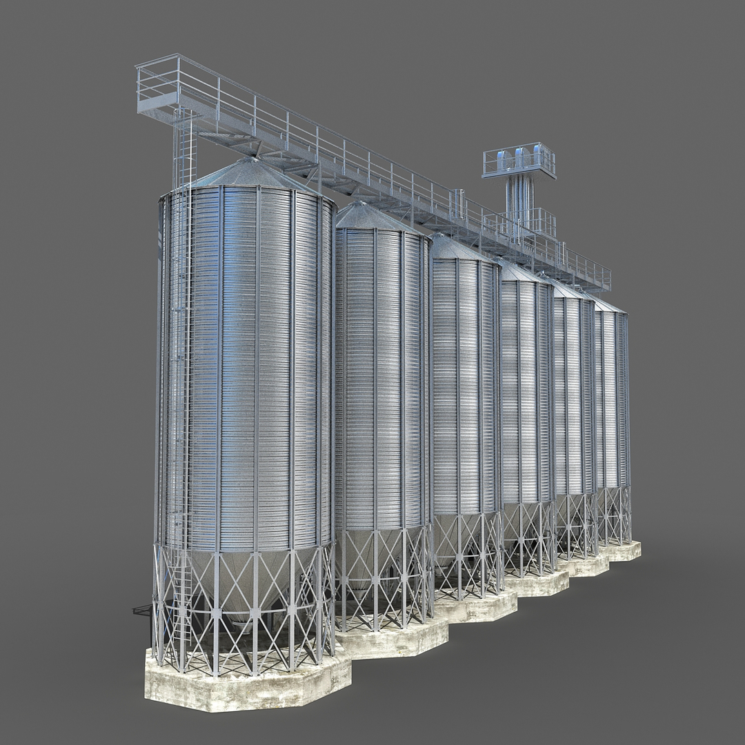 silo scene 3d model