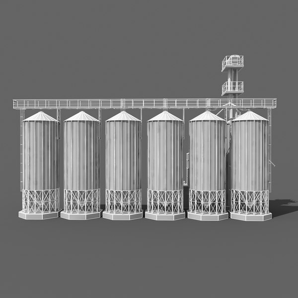 silo scene 3d model