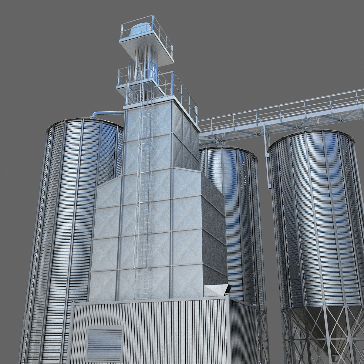 silo scene 3d model