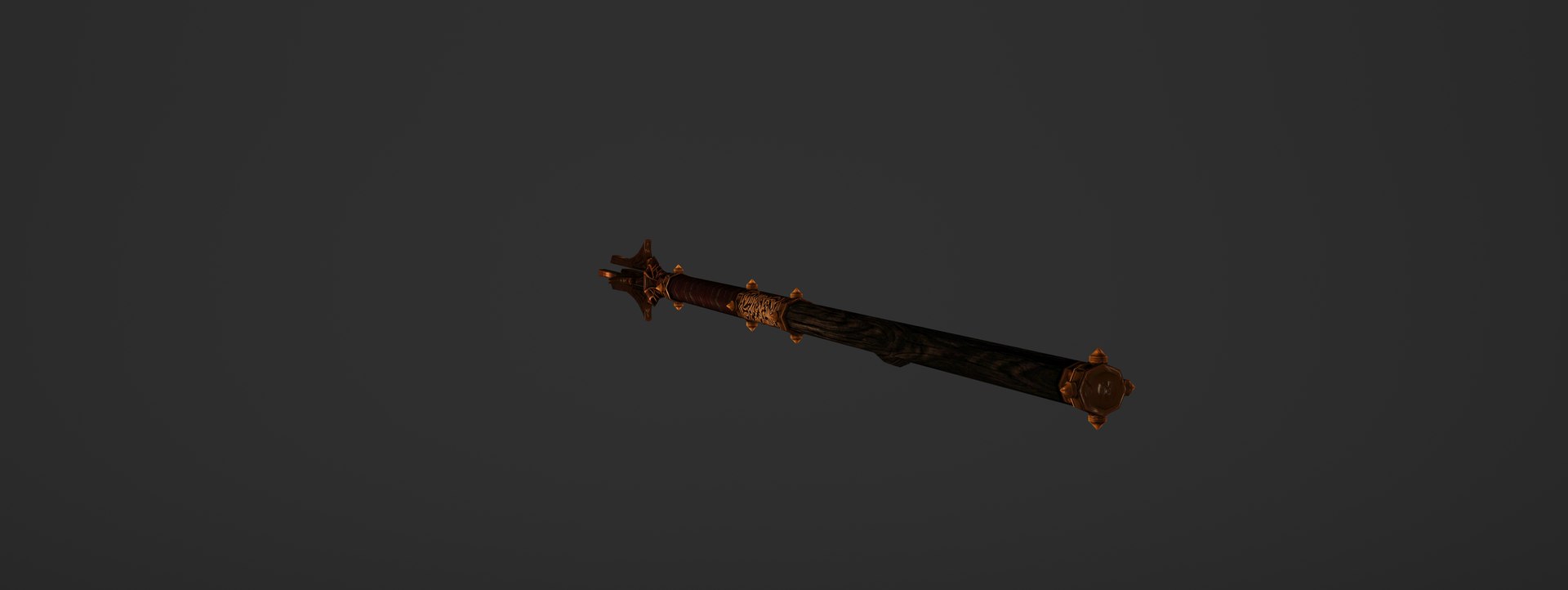 Golden Staff 3D Model - TurboSquid 1431506