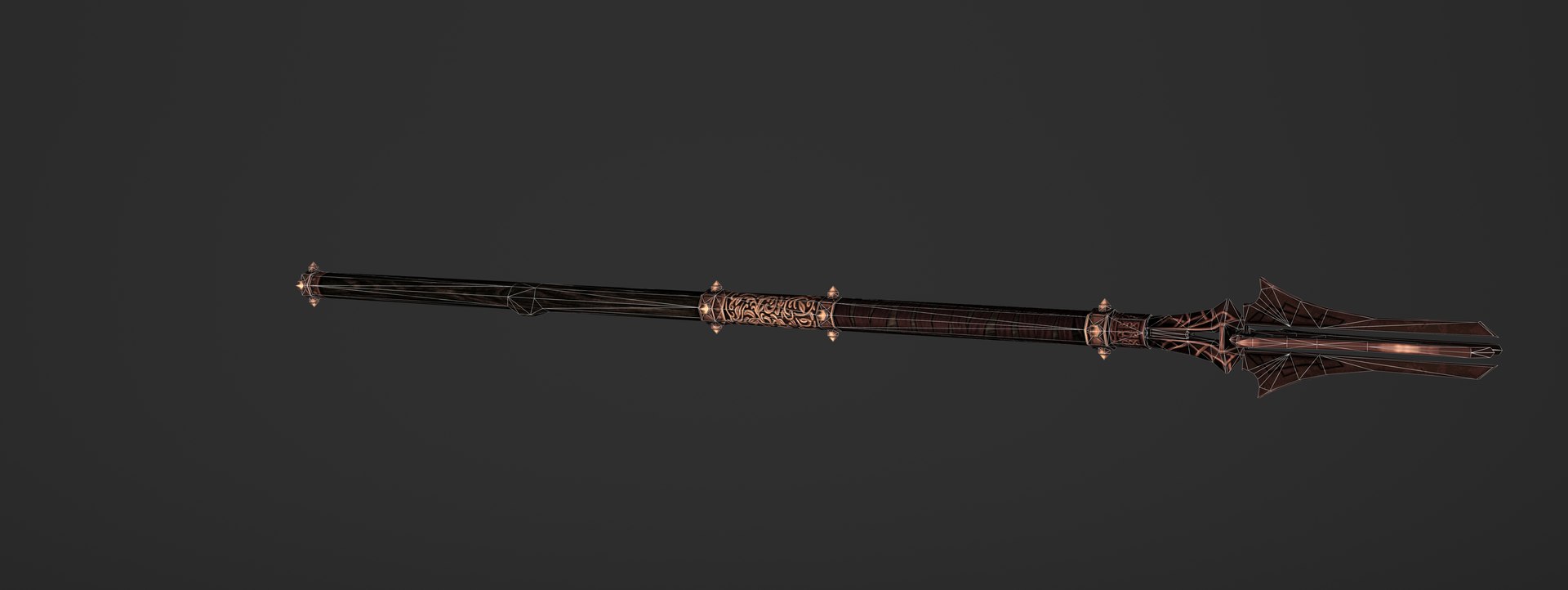 Golden Staff 3D Model - TurboSquid 1431506