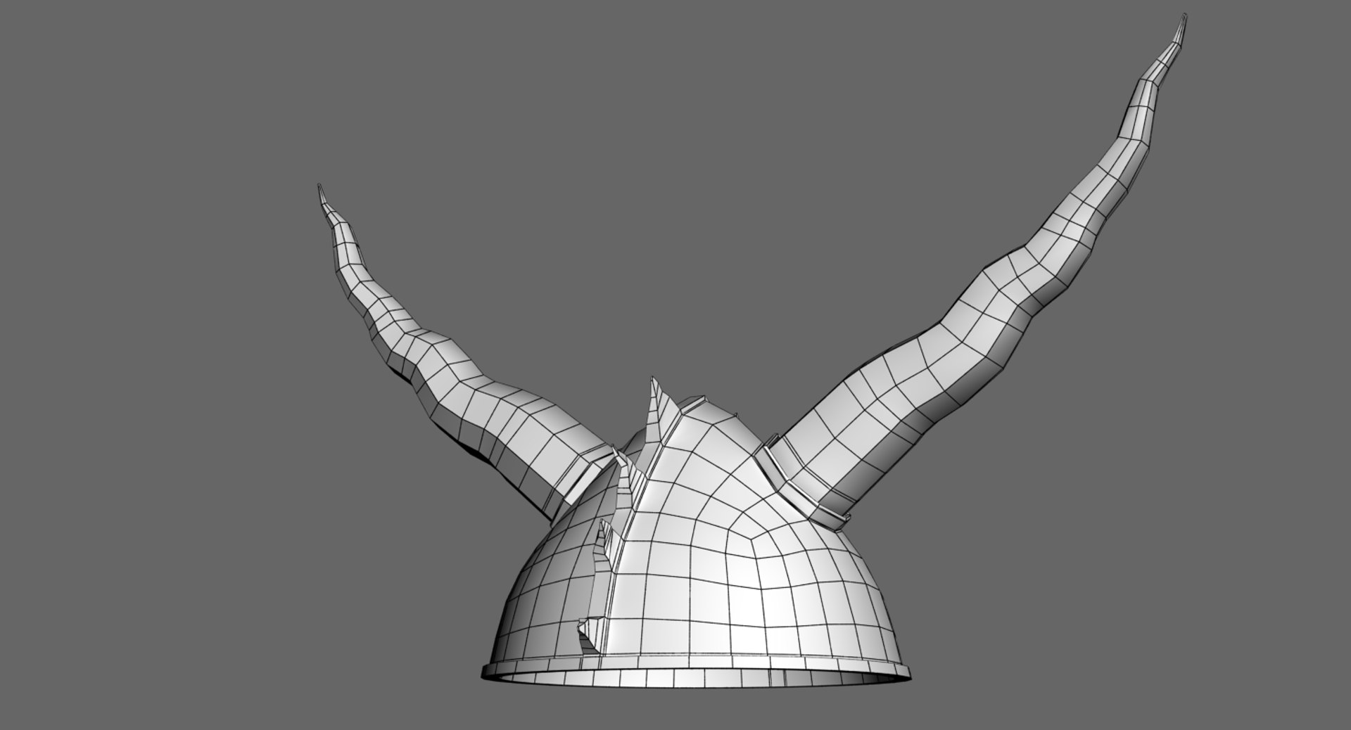 3d viking horned helmet model