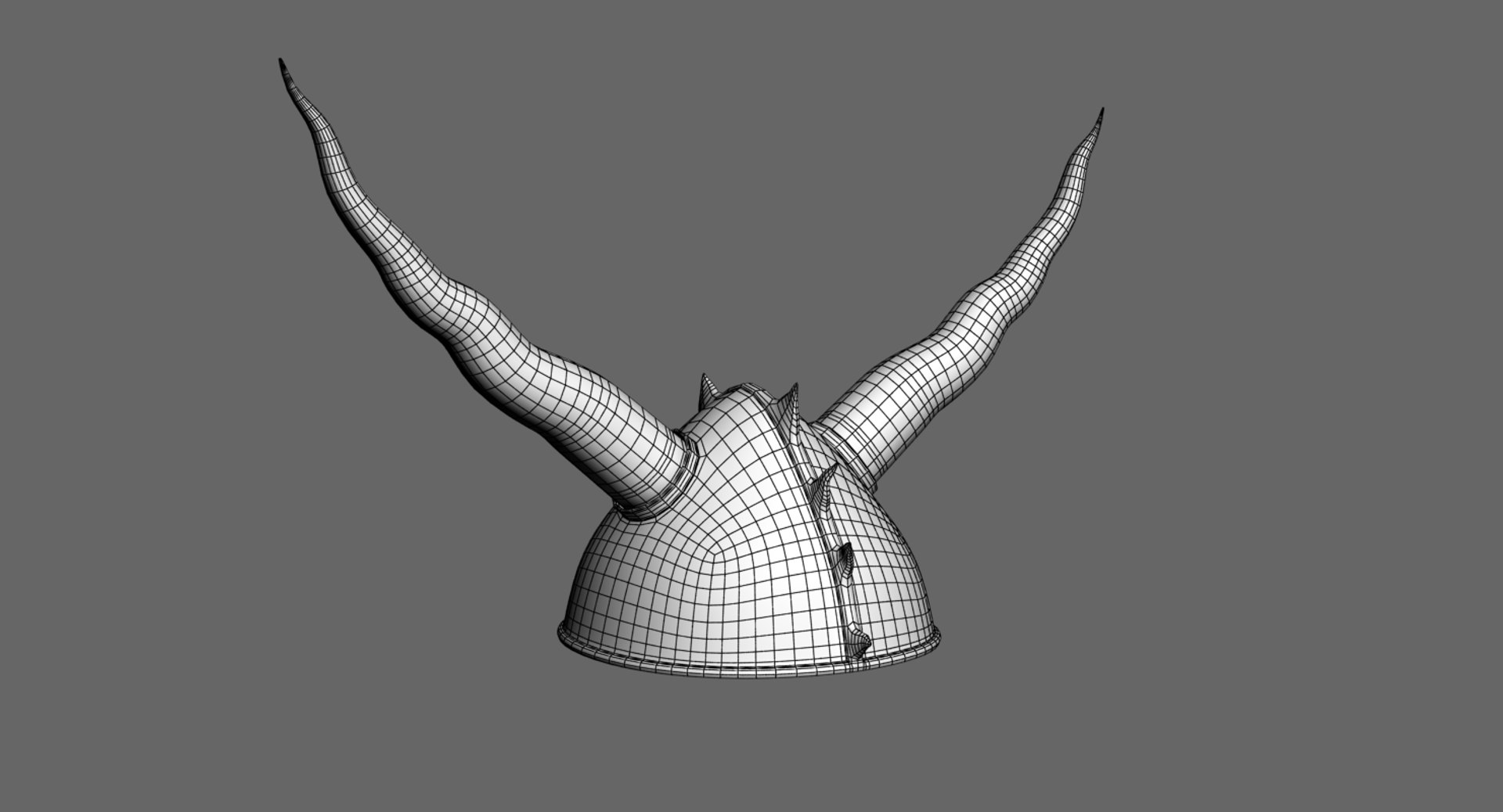 3d viking horned helmet model