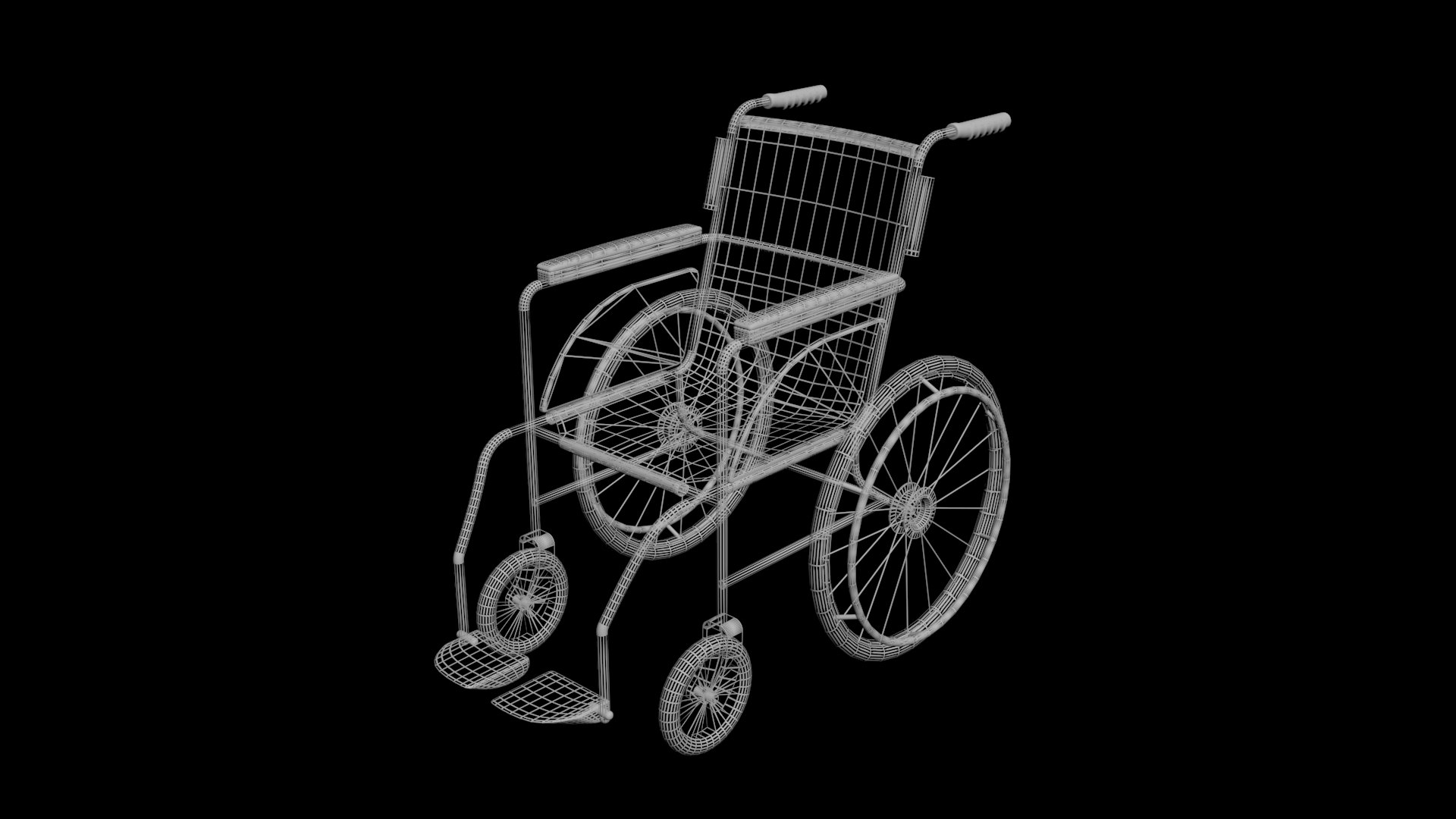 Free 3D Wheelchair Model - TurboSquid 2142359