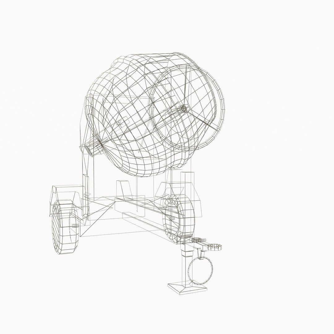 Cement Mixer 3D Model - TurboSquid 1318913