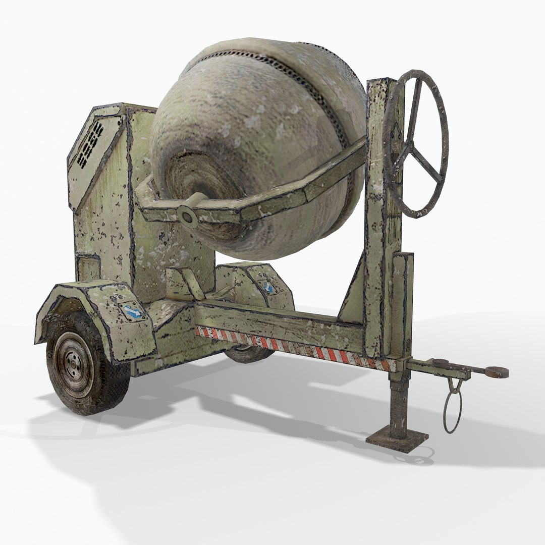Cement Mixer 3D Model - TurboSquid 1318913