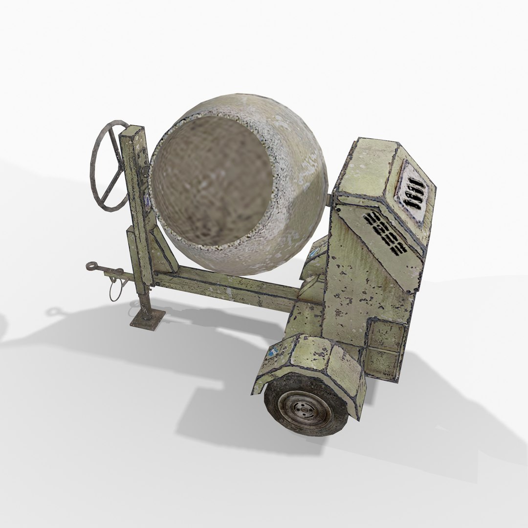 Cement Mixer 3D Model - TurboSquid 1318913