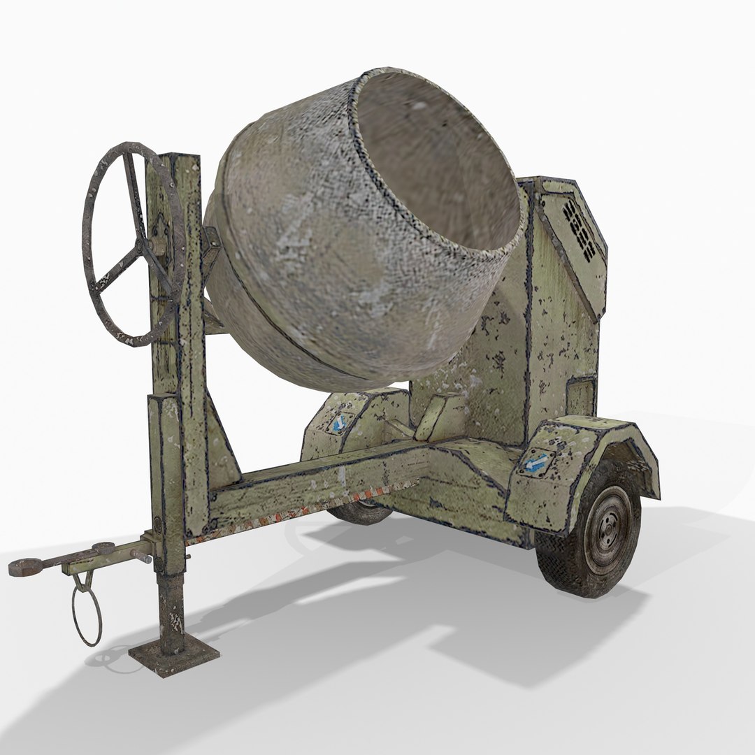 Cement Mixer 3D Model - TurboSquid 1318913