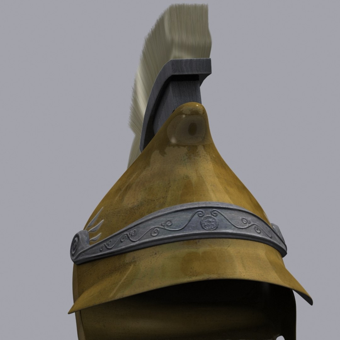 3d Model Greek Helmet Phrygian