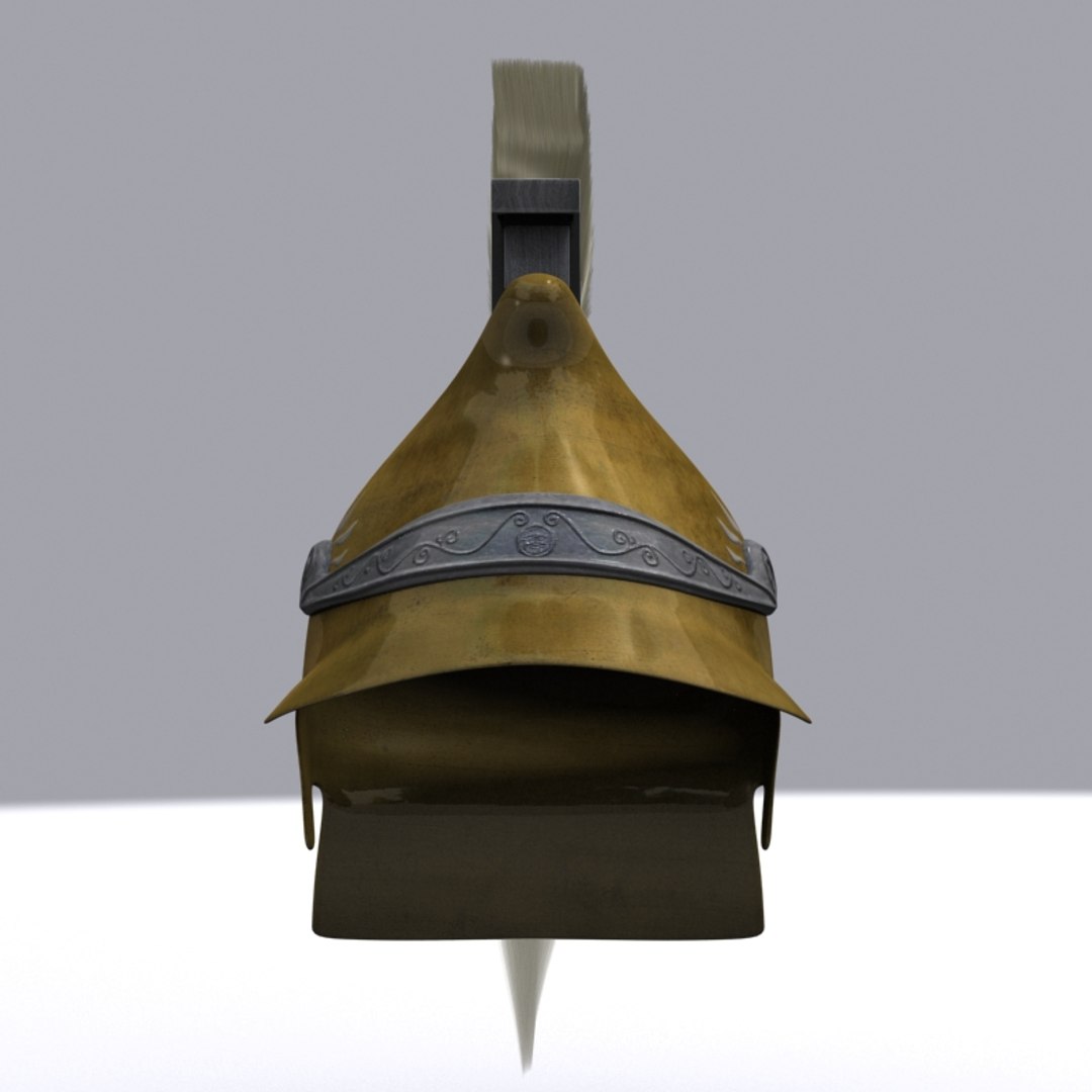 3d Model Greek Helmet Phrygian