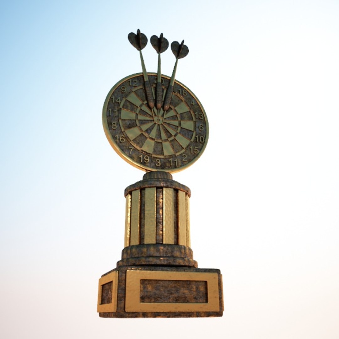 3d model darts trophy