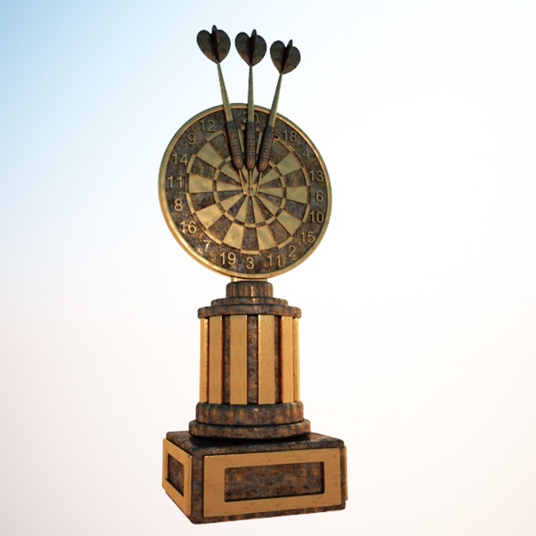 3d model darts trophy