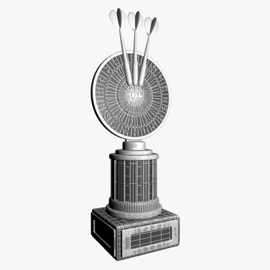 3d model darts trophy