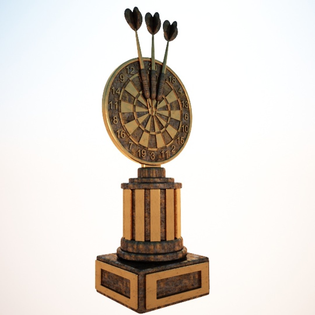 3d model darts trophy