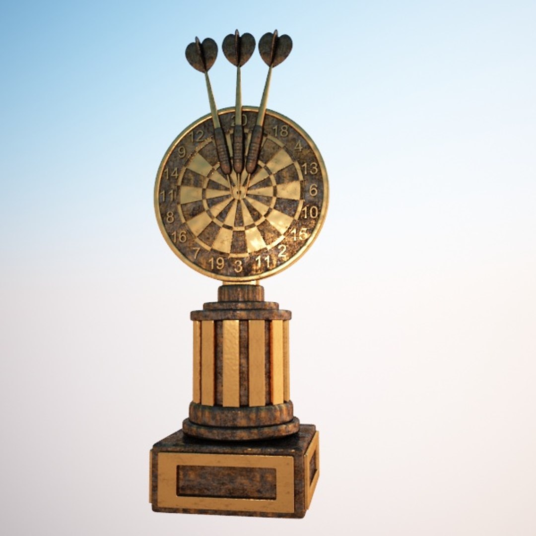 3d model darts trophy