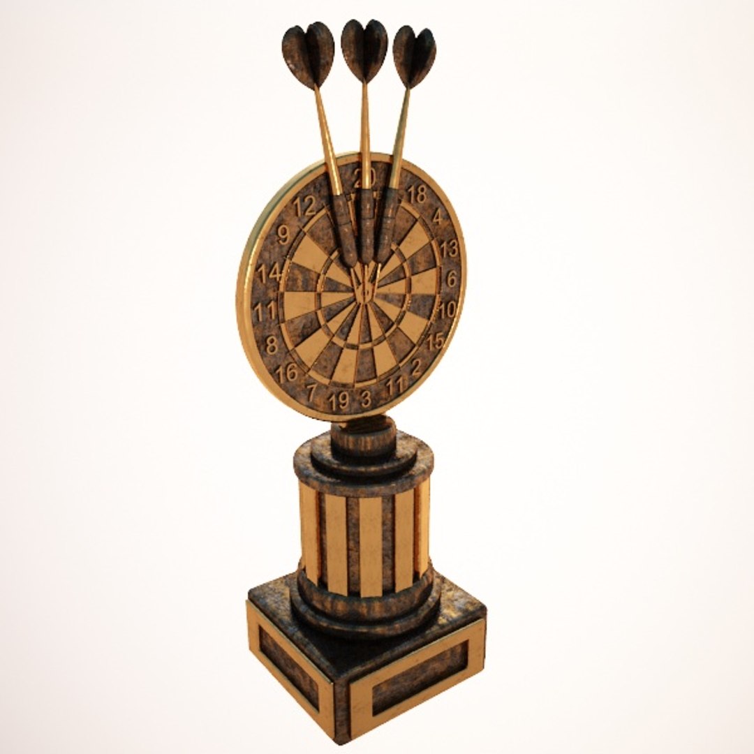 3d model darts trophy