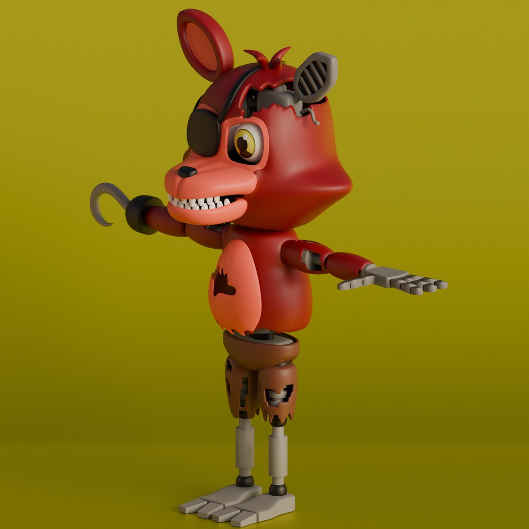 3D Model Foxy Reimagined A Stylized 3D Animatronic For SFM - TurboSquid ...