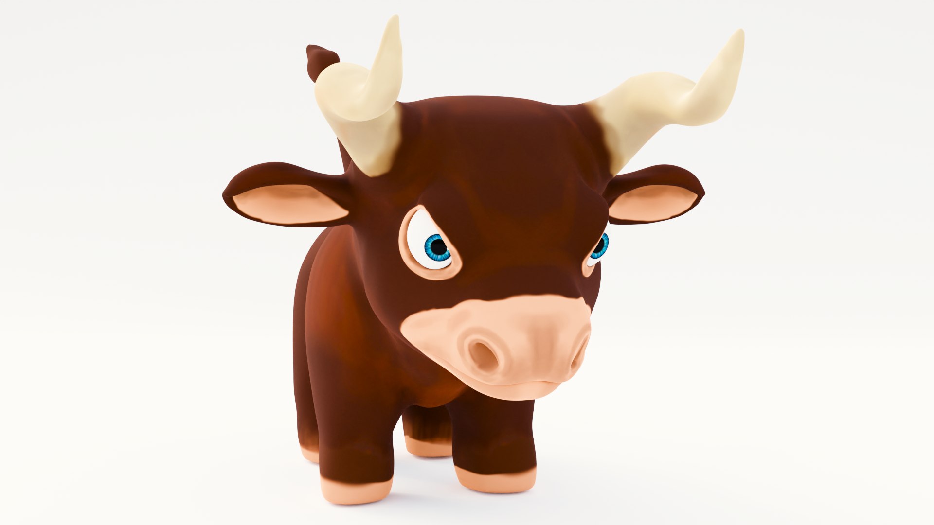 Bull Cartoon 3D Model - TurboSquid 1993914