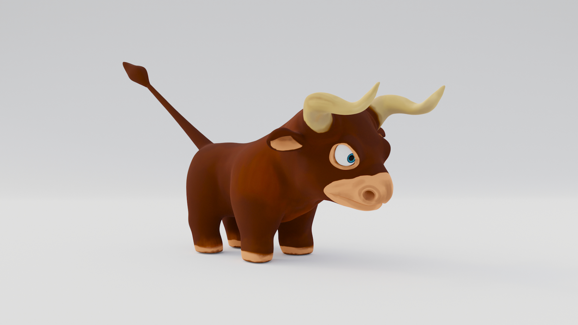 Bull Cartoon 3D Model - TurboSquid 1993914