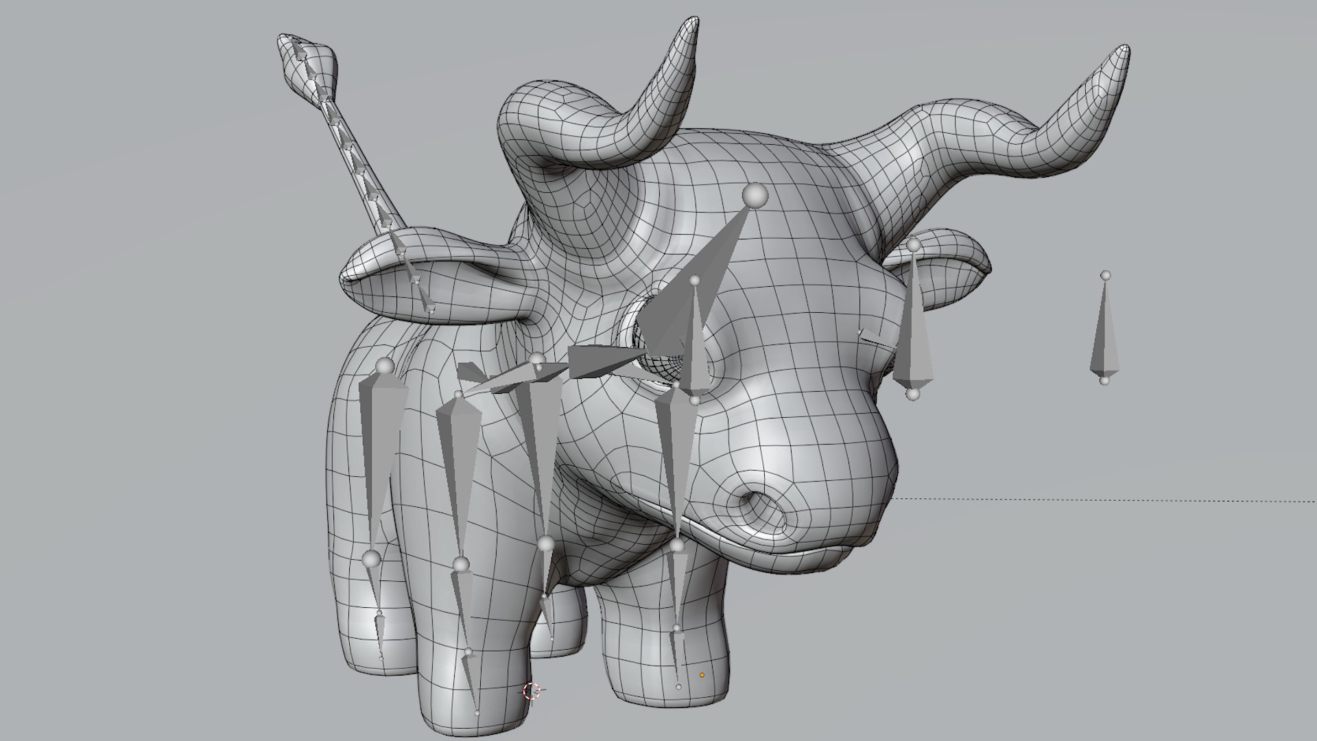 Bull Cartoon 3D Model - TurboSquid 1993914