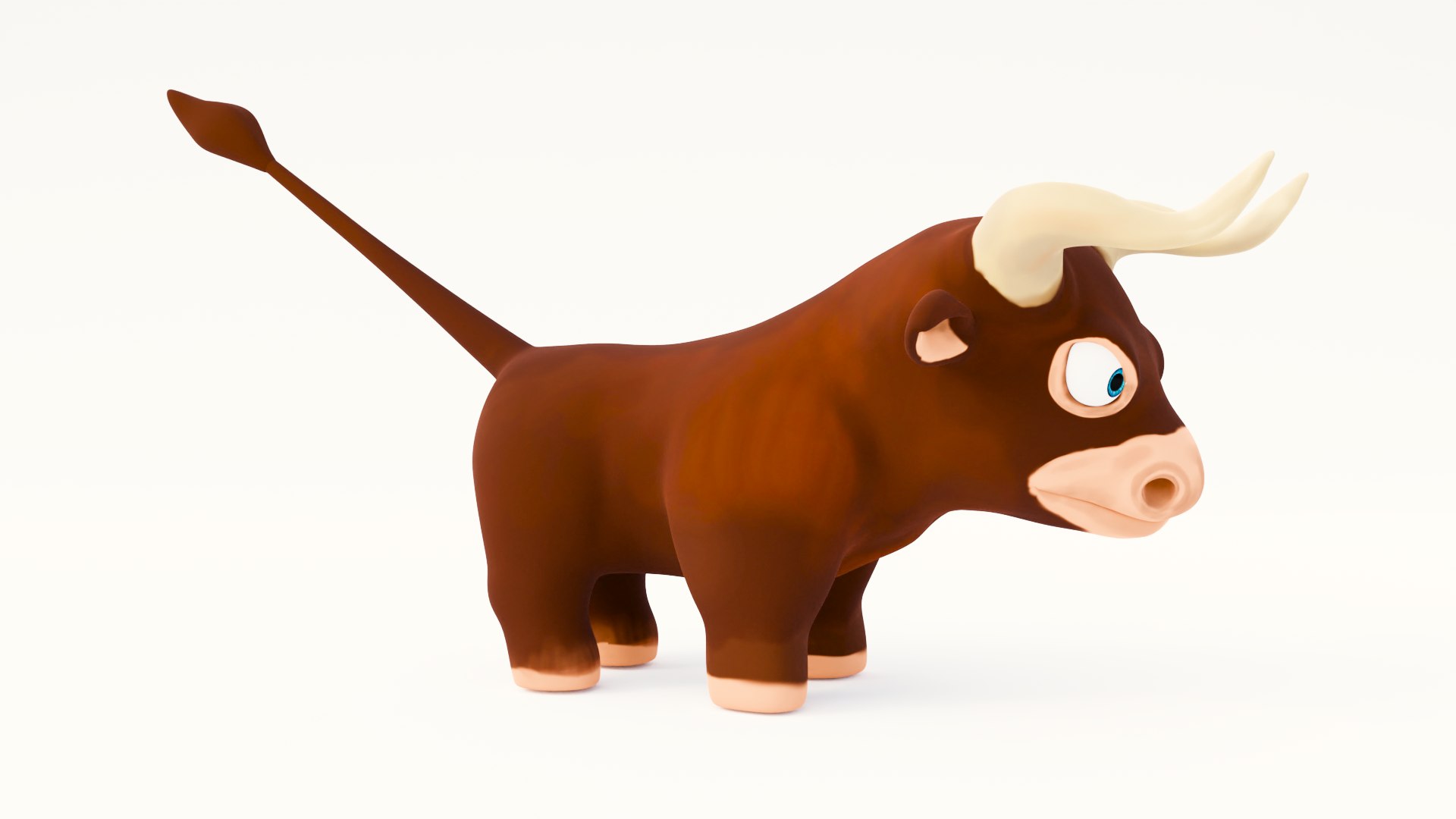 Bull Cartoon 3D Model - TurboSquid 1993914