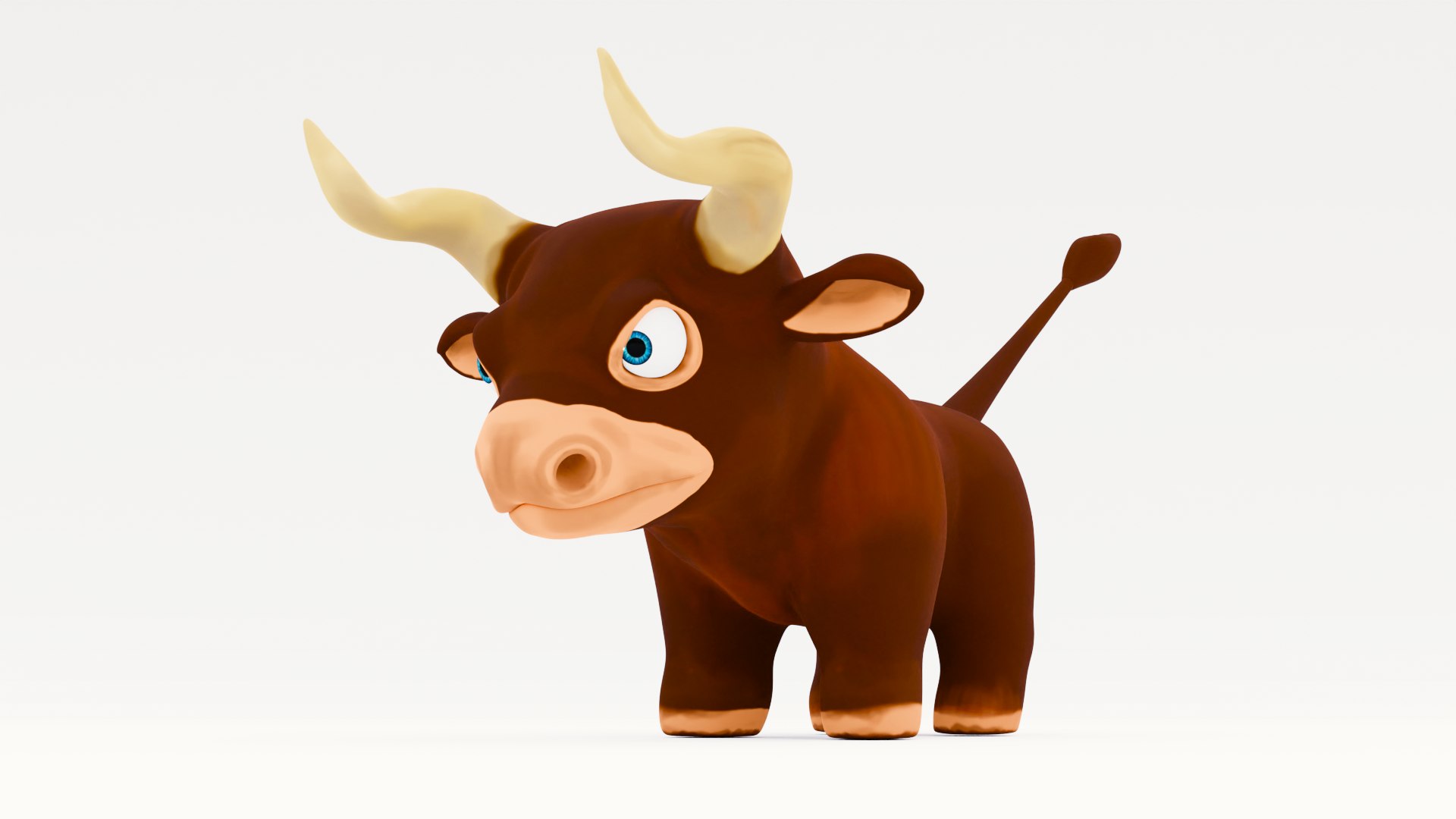 Bull Cartoon 3D Model - TurboSquid 1993914
