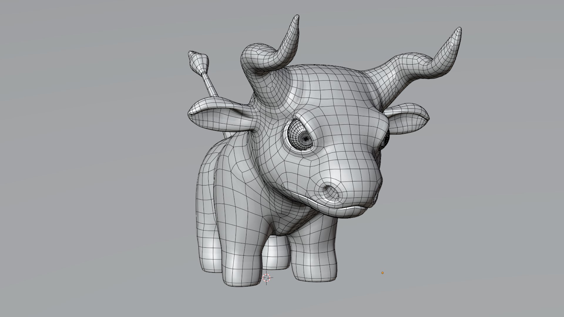 Bull Cartoon 3D Model - TurboSquid 1993914