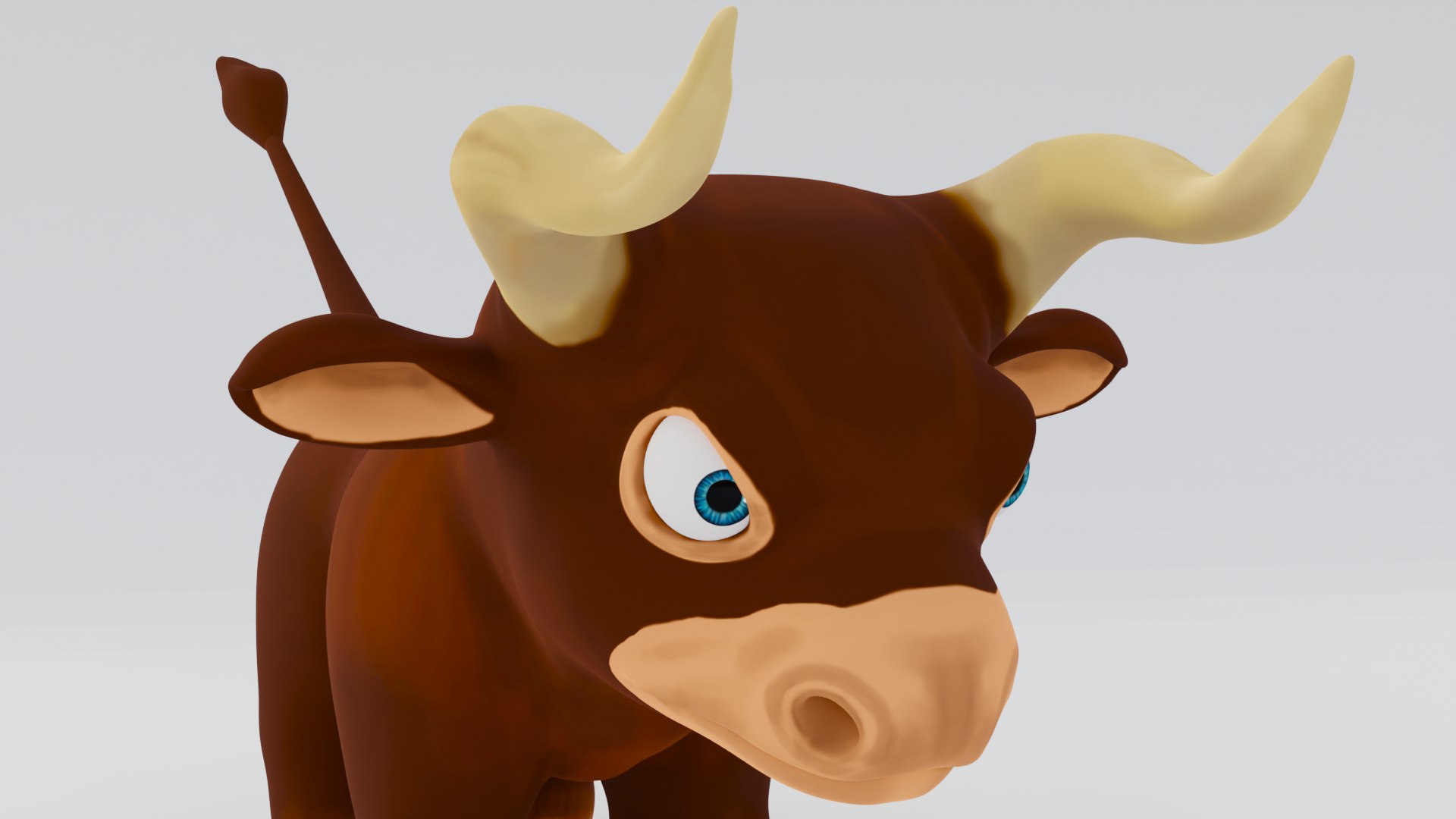 Bull Cartoon 3D Model - TurboSquid 1993914