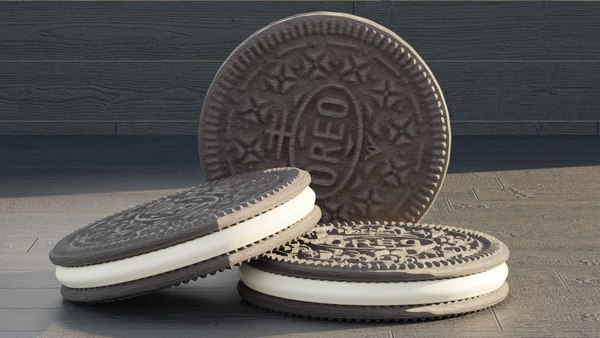3D модель Три печенья «Орео» - TurboSquid 2379890