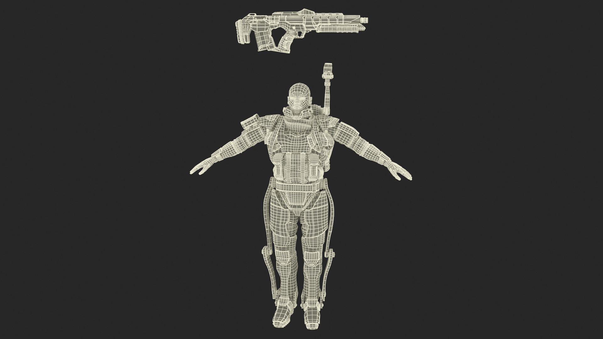 3D Futuristic Exoskeleton Soldier - TurboSquid 2306783