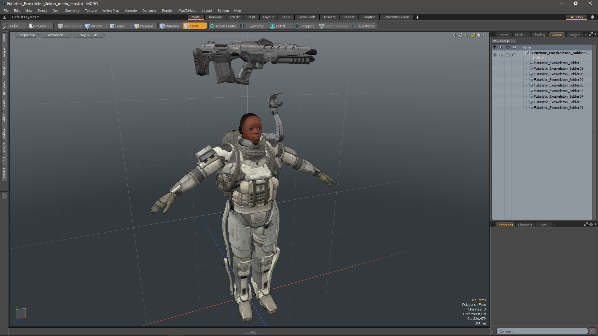 3D Futuristic Exoskeleton Soldier - TurboSquid 2306783