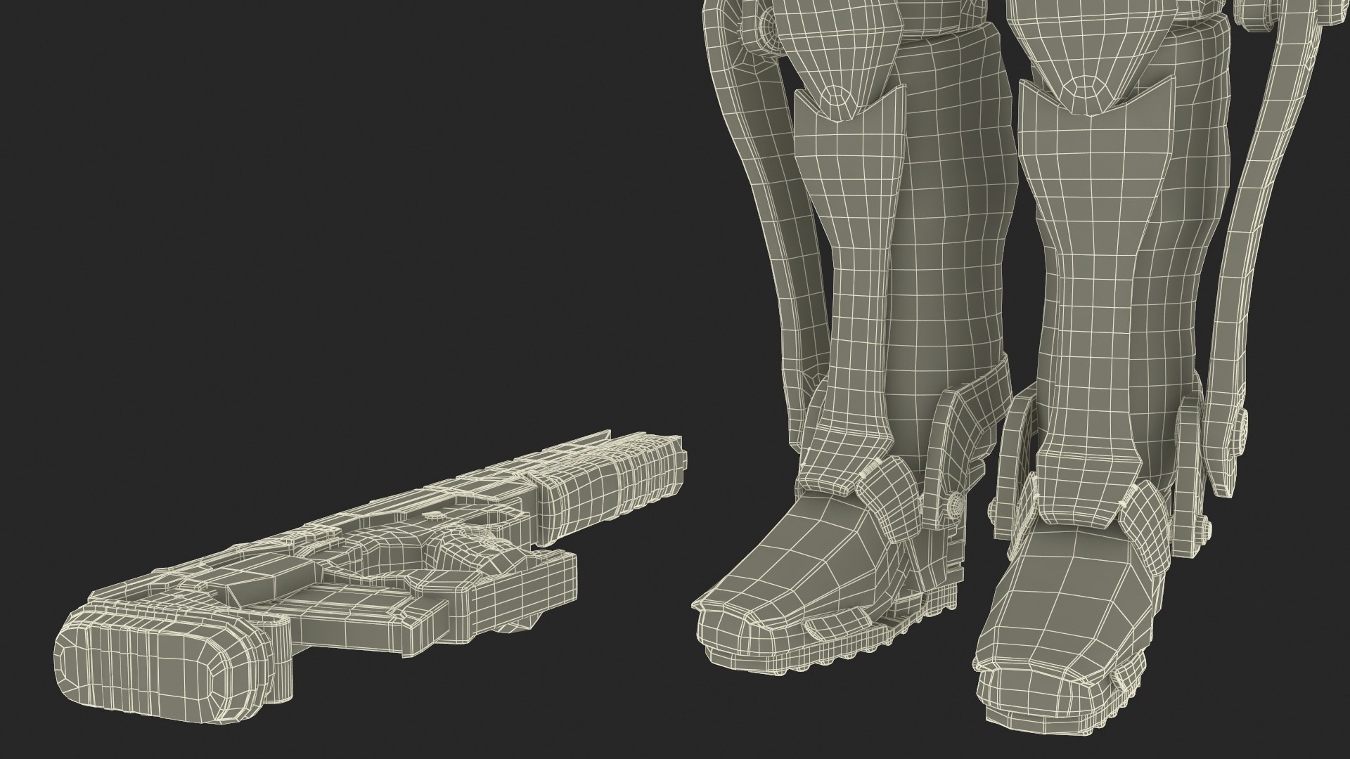 3D Futuristic Exoskeleton Soldier - TurboSquid 2306783