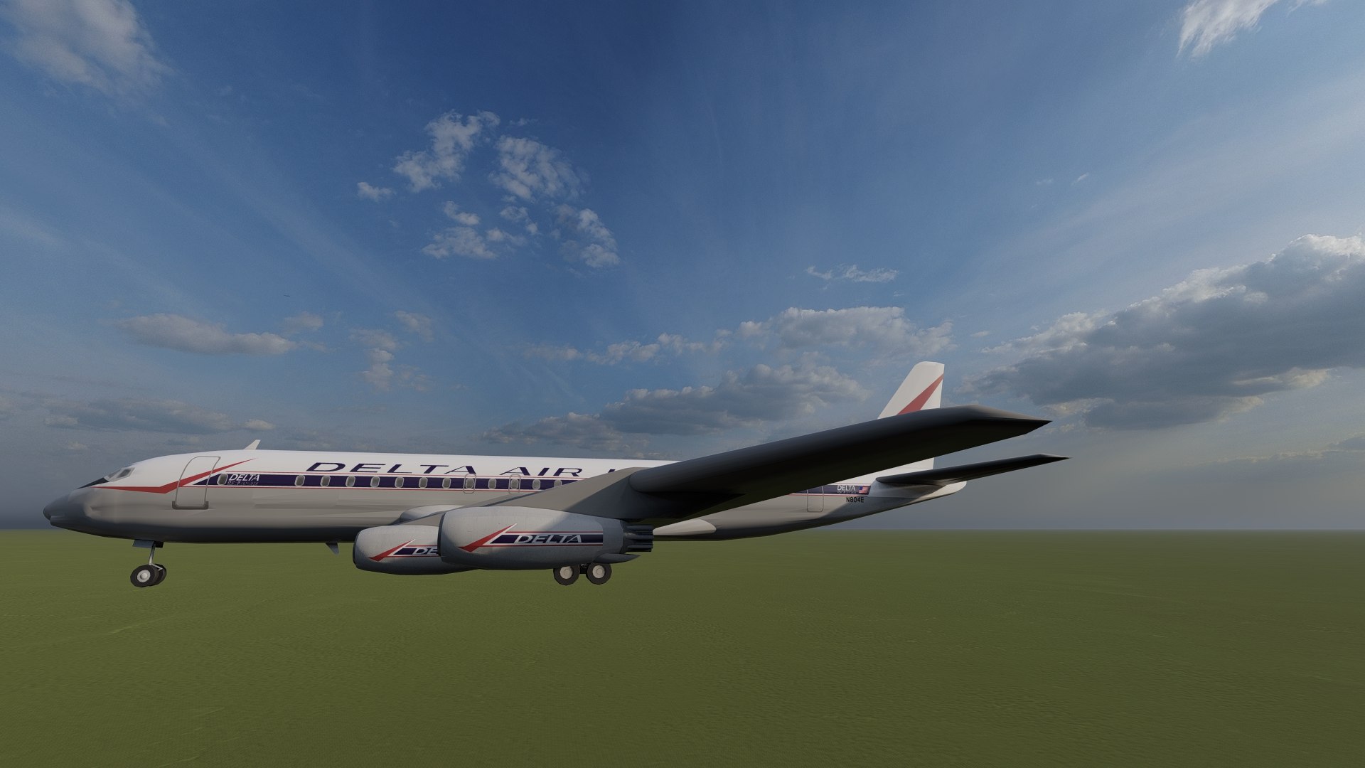 3D Delta Airlines Convair 880 And Douglas DC 8 11 - TurboSquid 2324564
