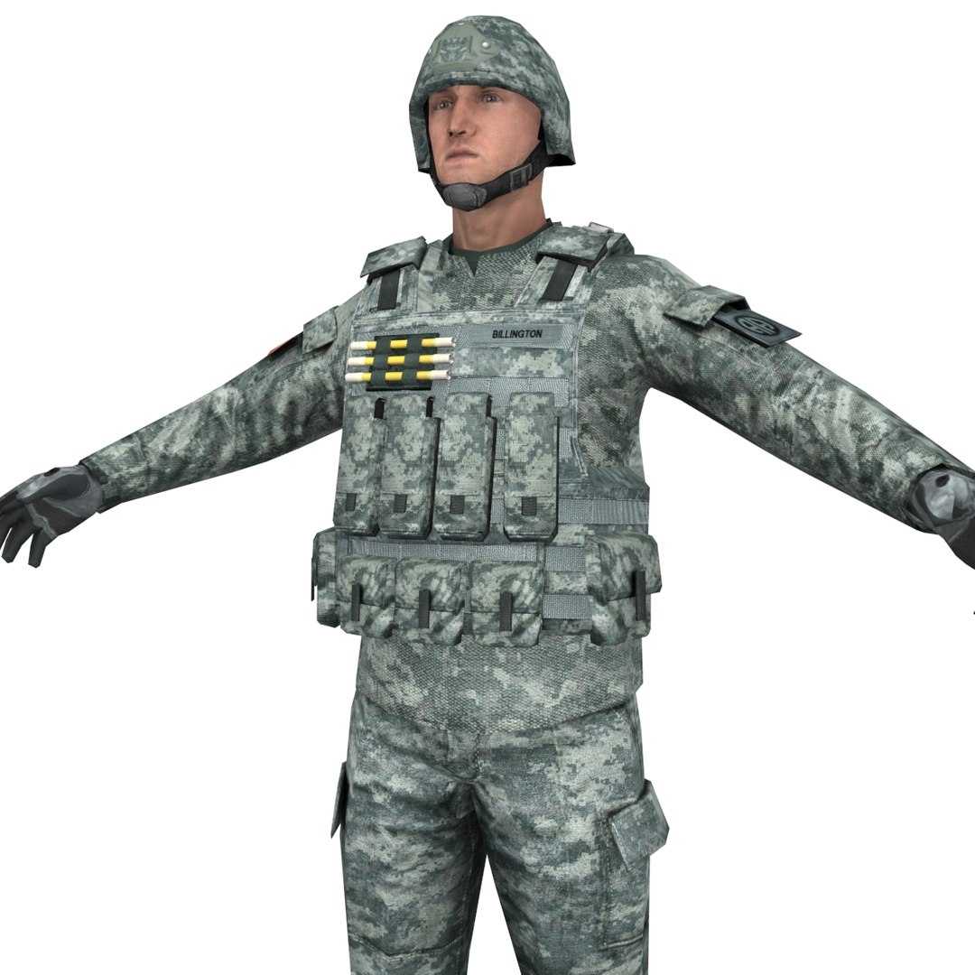 Human Military 3d Model