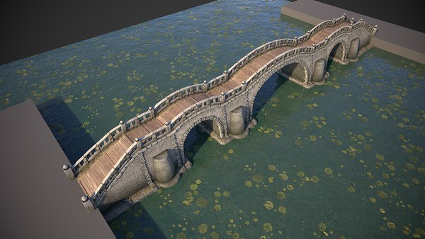 3D Bridges and Modular Embankment Pack - TurboSquid 1815662