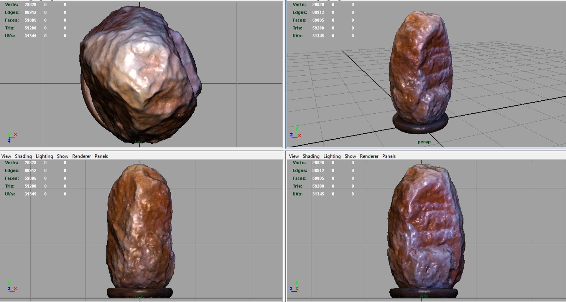 Real Himalayan Stone Salt 3d Model