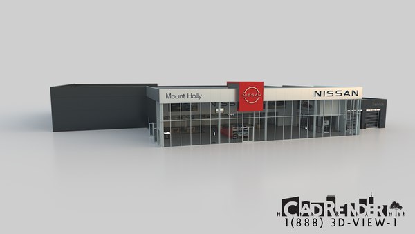 modelo 3d Concesionario Nissan - TurboSquid 2320034