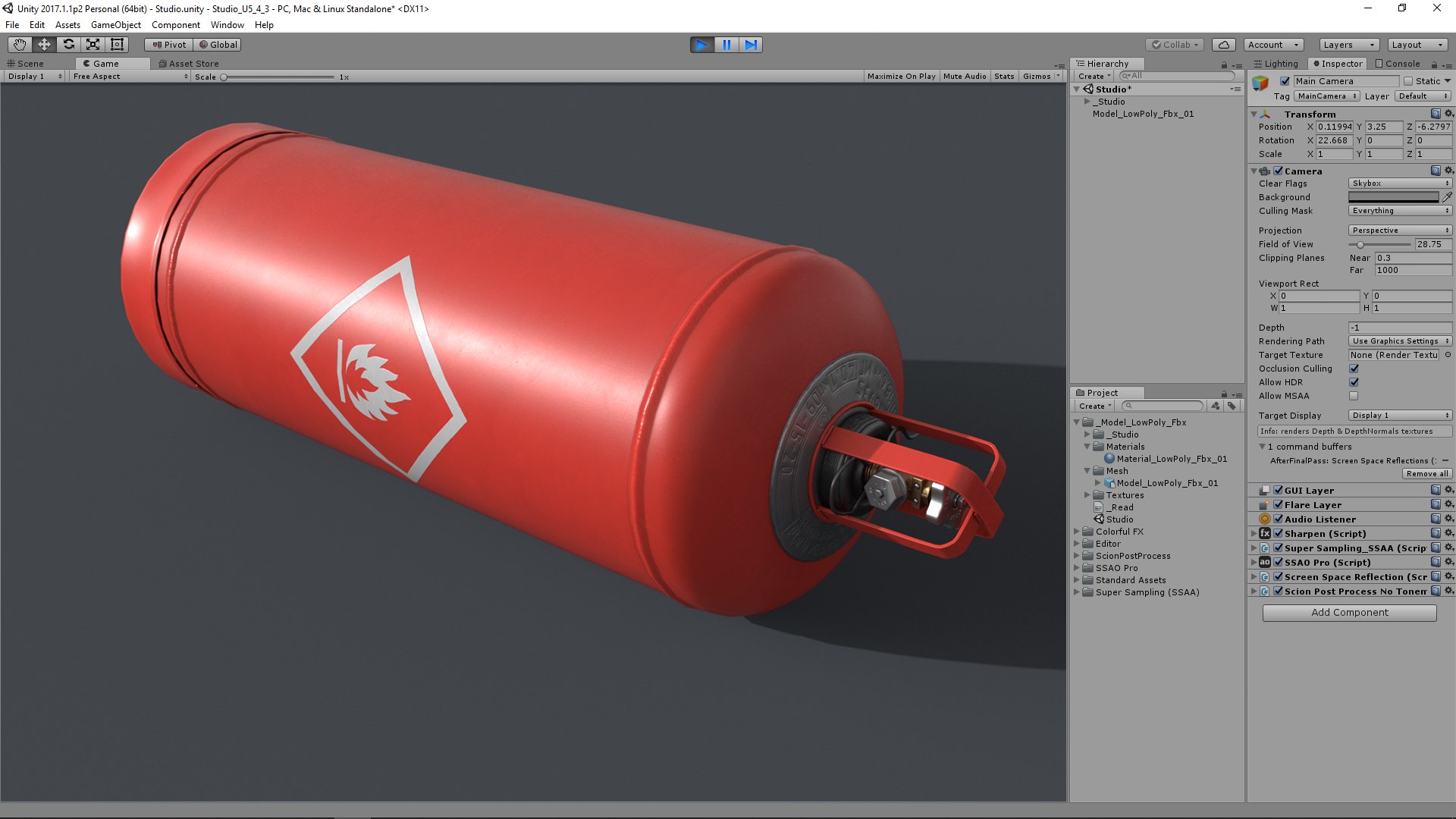 3D Model Propane Cylinder - TurboSquid 1699392