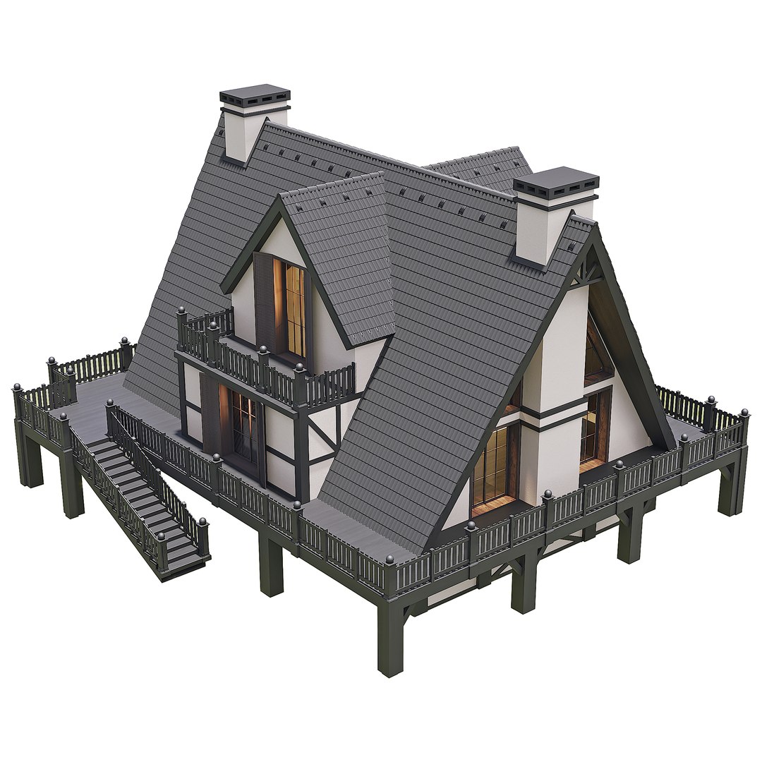 Country House 3D Model - TurboSquid 2045056