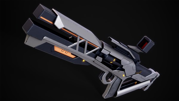 Sci-Fi Railgun Heavy Weapon 04 3D model - TurboSquid 1908311